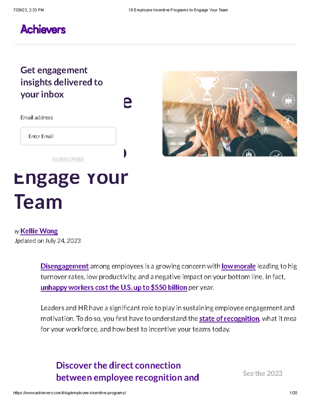 18 Employee Incentive Programs to Engage Your Team - Blog / Rewards and ...