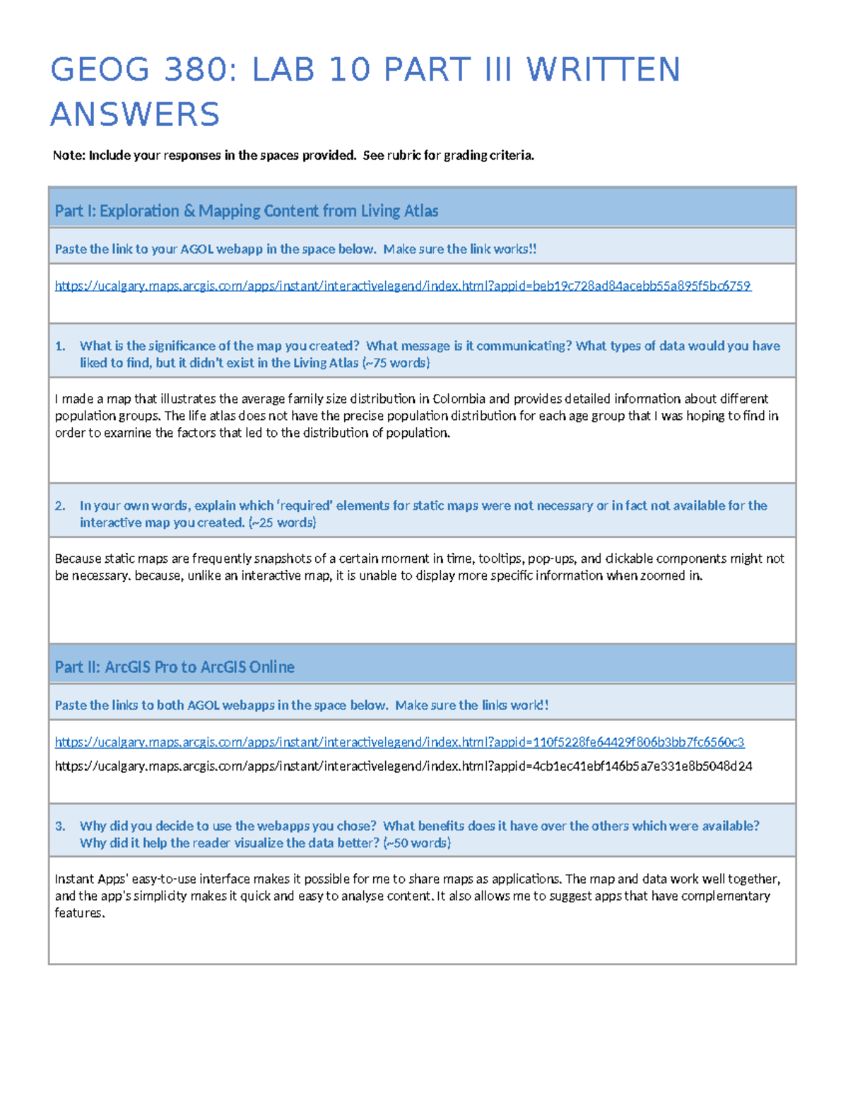 Lab 10 - Written answers template updated - GEOG 380: LAB 10 PART III WRITTEN ANSWERS Note ...