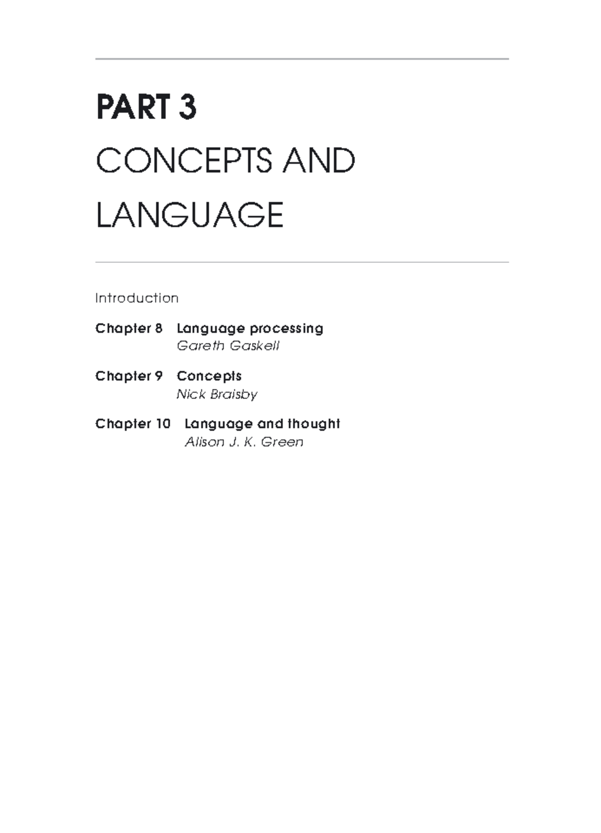 Dd303chatper 8 - just chapter 8 book - PART 3 CONCEPTS AND LANGUAGE ...
