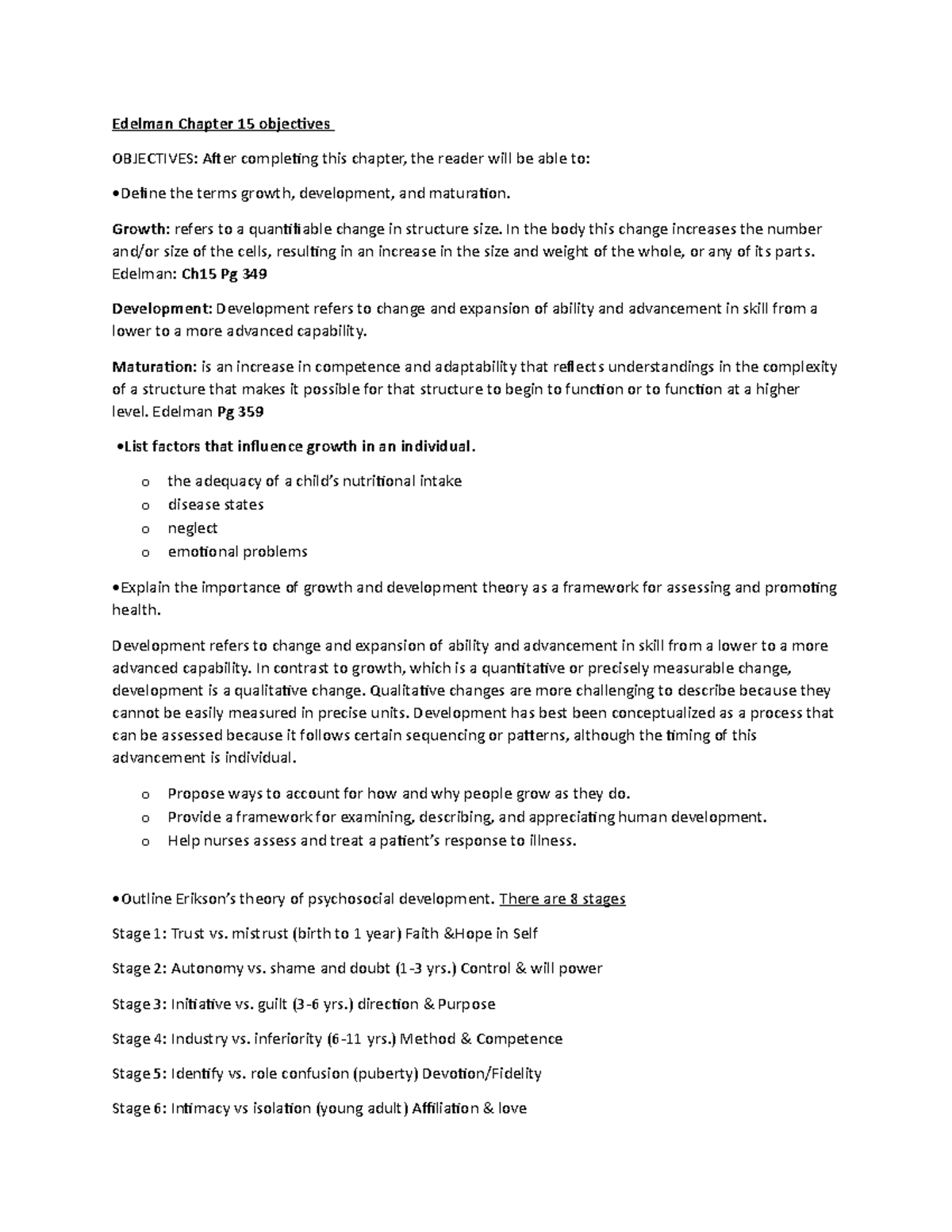 Nr222 Chapter Objectives for final exam 04142019 - Edelman Chapter 15 ...