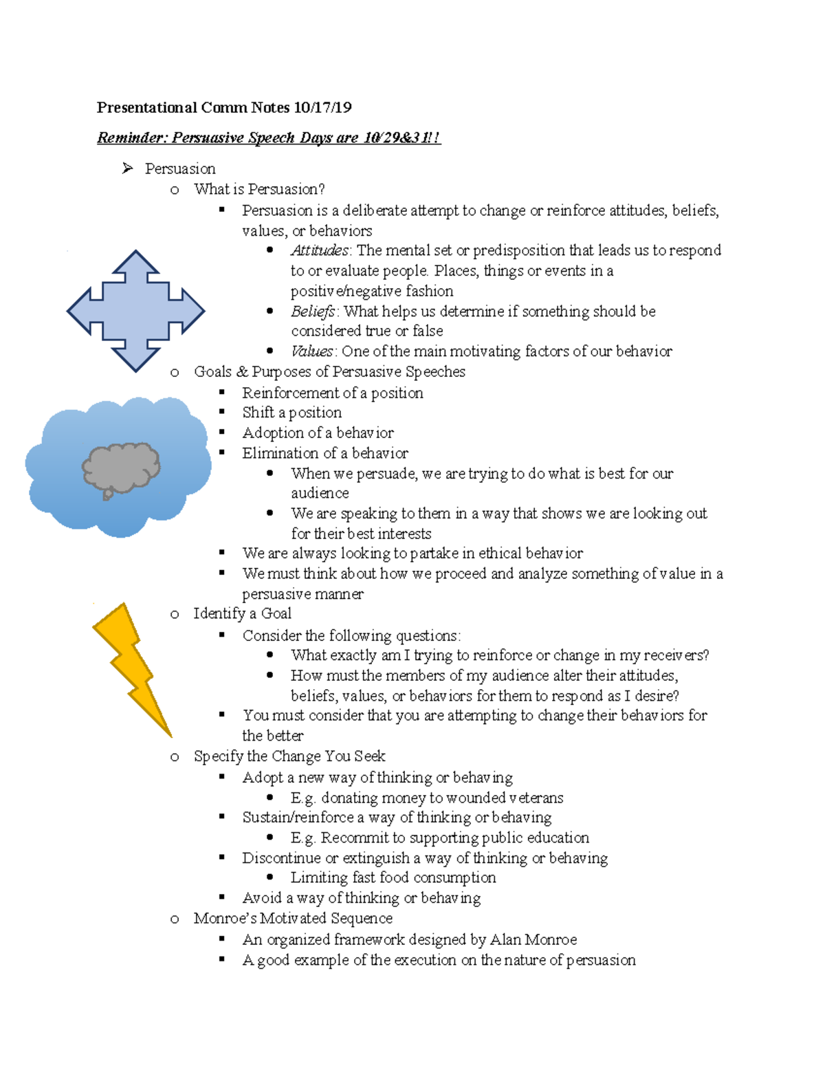 Presentational Comm Notes Week 8 - Presentational Comm Notes 10/17 ...