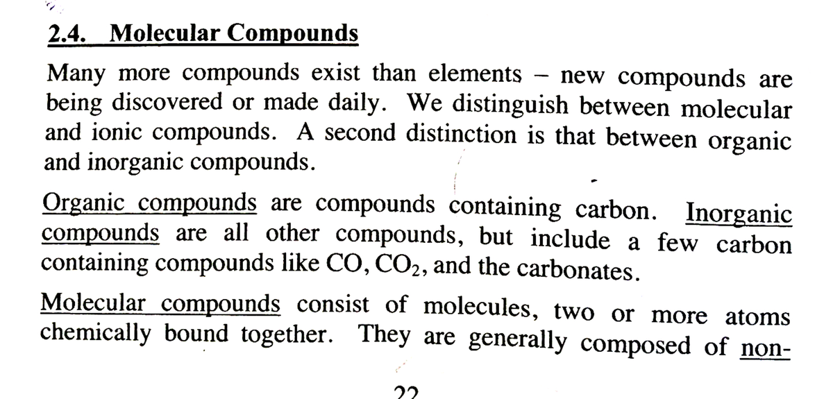 Molecular Compounds notes - Analytical chemistry - UB - Studocu