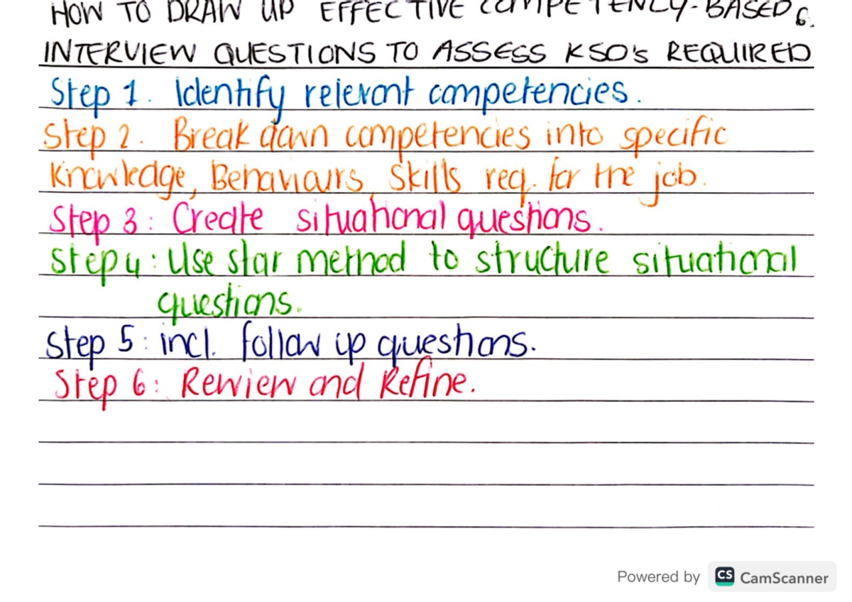 study unit 6: interviewing - HOW TO DRAW up EFFEC TIVE campe BASED 6 ...
