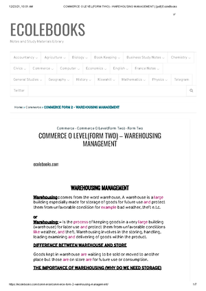 125864849 20908652 Commerce 7100 Revision Notes for O Level ...