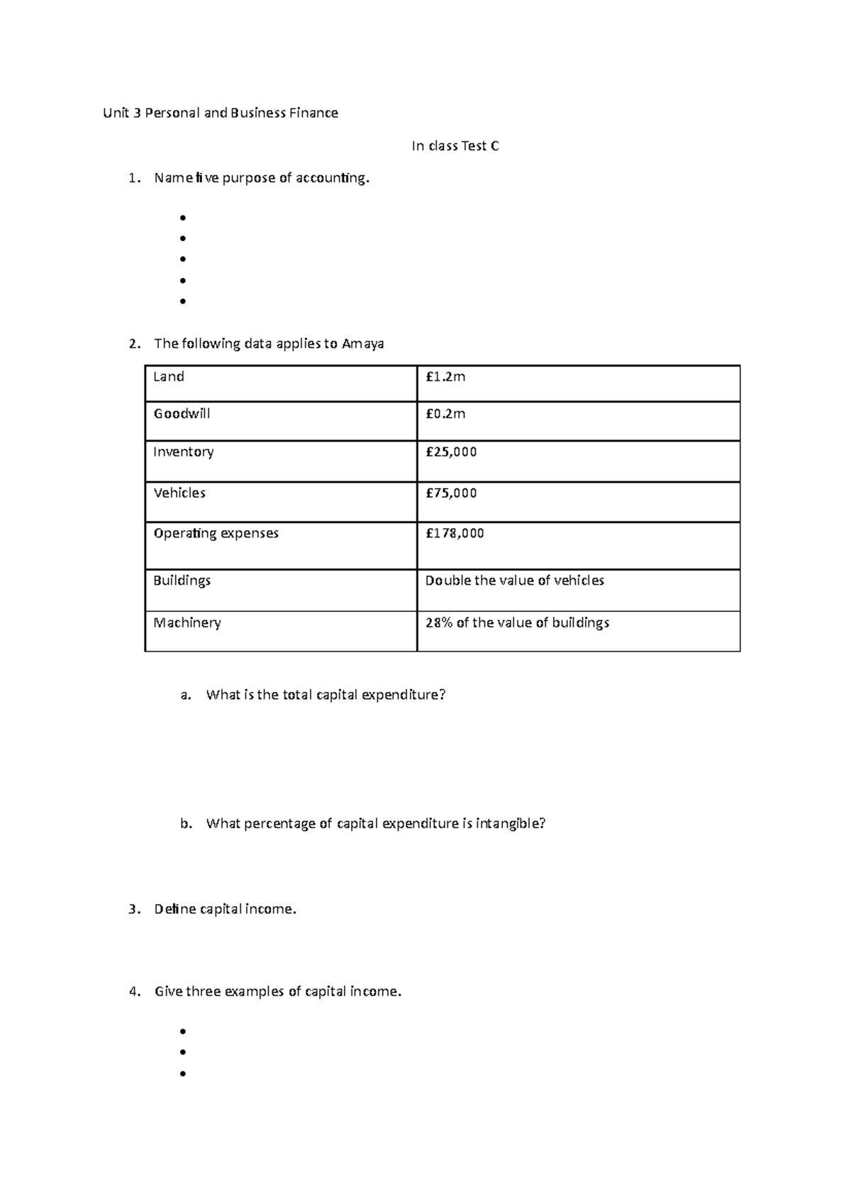 Test c - I think is very useful to look through the questions. - Unit 3 ...