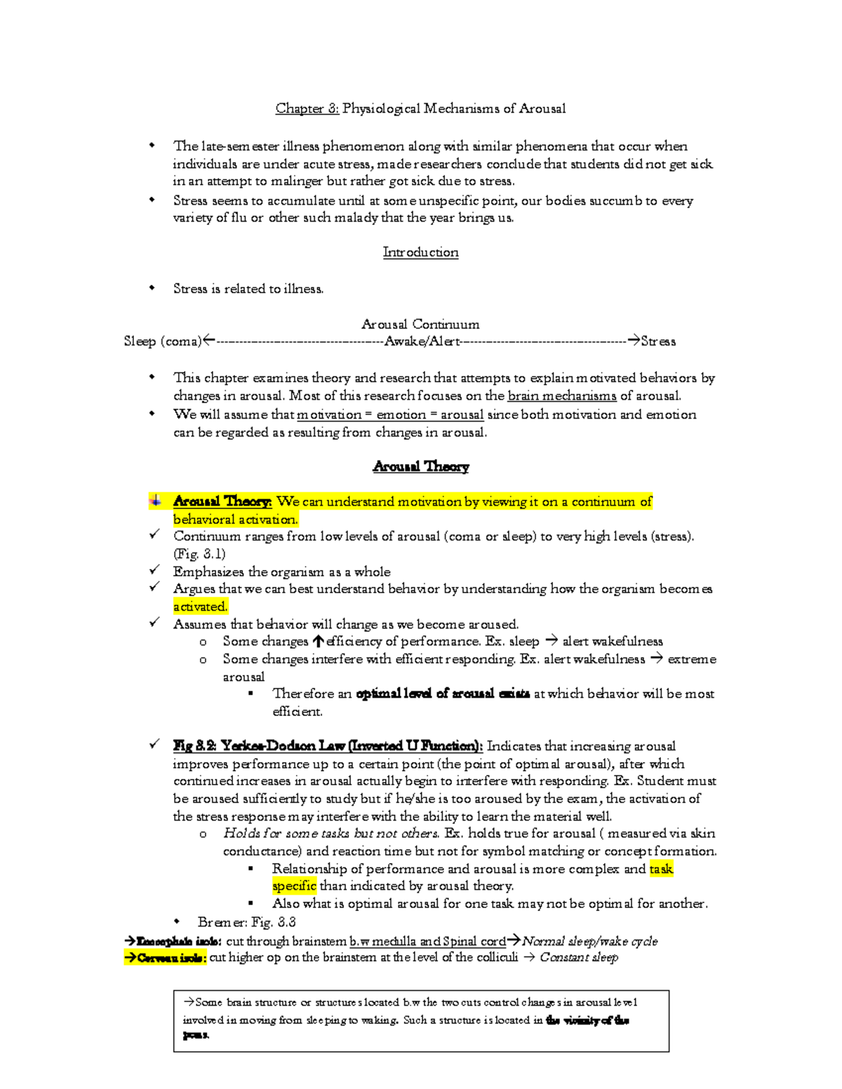 Chapter 3 Study Guide - This is a very detailed note for an A+ also ...