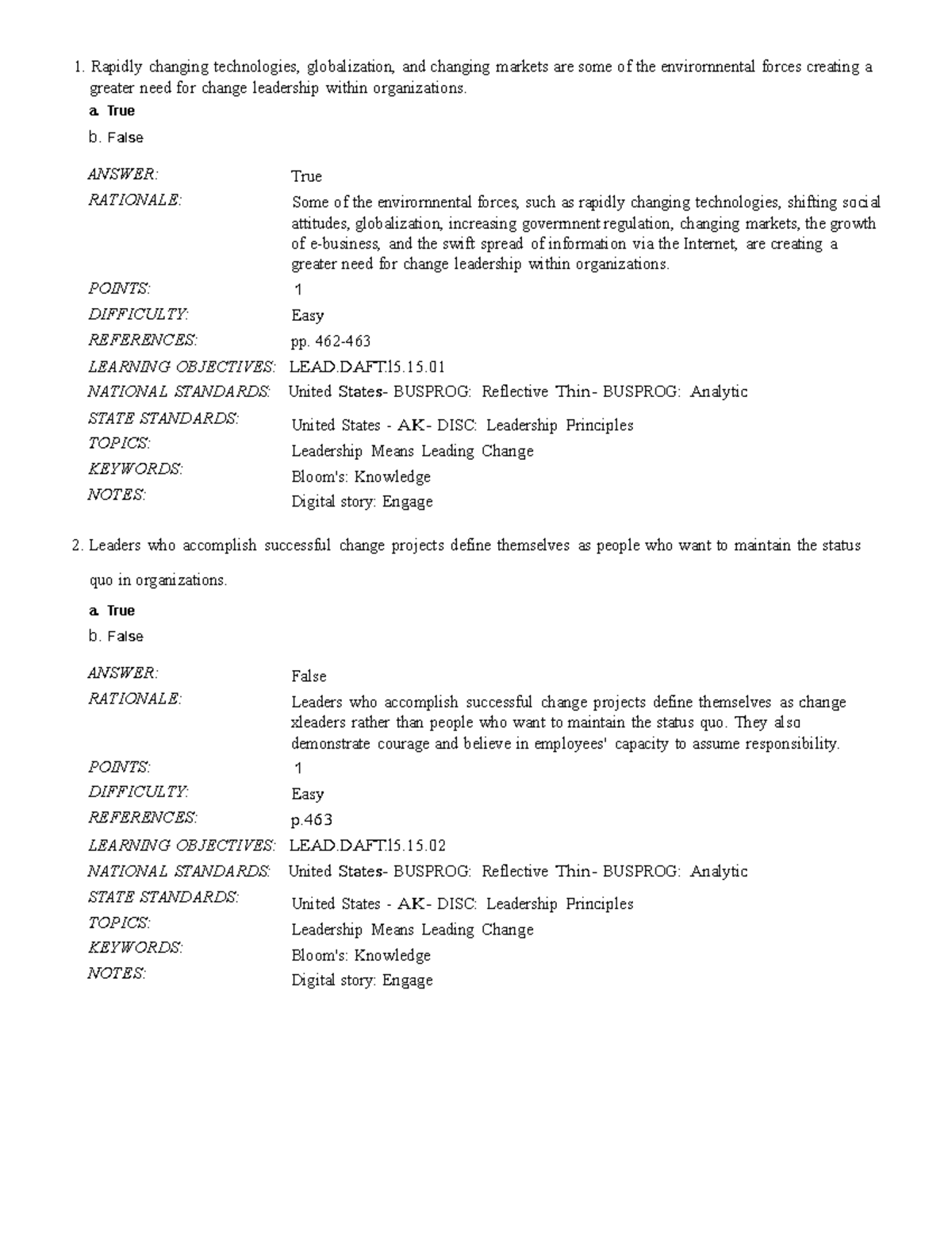 Chapter 15 Leading Change - Rapidly changing technologies ...