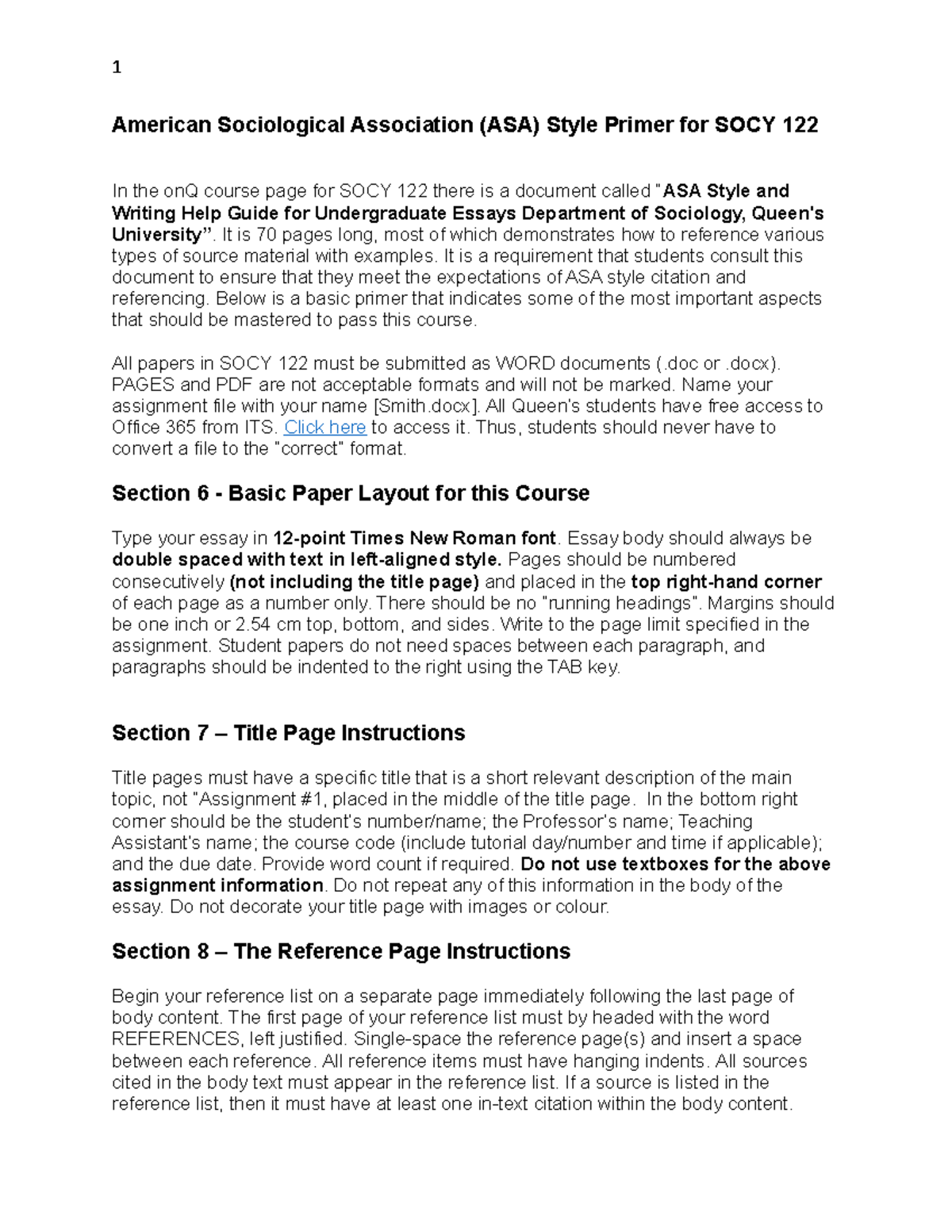 2021 ASA Primer - Lecture notes 2 - American Sociological Association ...