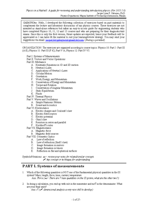 M1 PQ7 Problems and Ans - Fighting!! - Physics for Engineering - Studocu