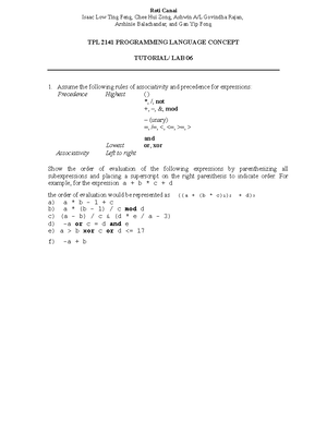 343381 Lab 2 PD - Diploma in IT-Program Design - LAB OBJECTIVES At the end of this lab activity ...