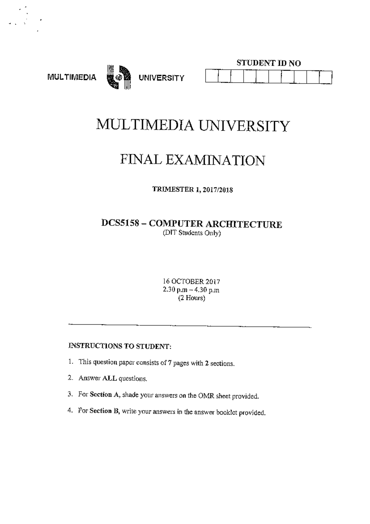 42215 - PYQ - Computer Architecture - Studocu