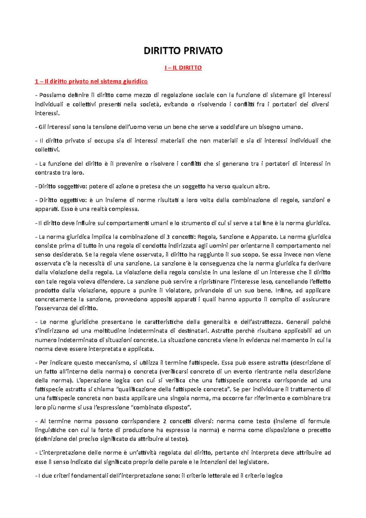 Diritto Privato Libro Roppo Completo - DIRITTO PRIVATO I – IL DIRITTO 1 ...