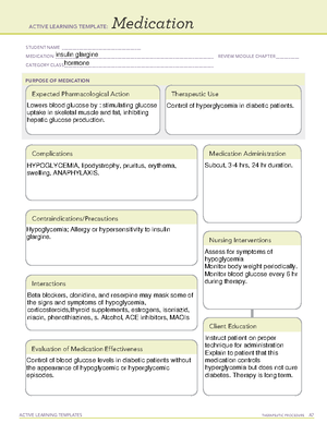 Med Card Carvedilol - Med card - ACTIVE LEARNING TEMPLATES Medication ...