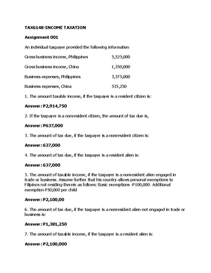 Module 2 - Philippine Tax System and Income Taxation - Studocu
