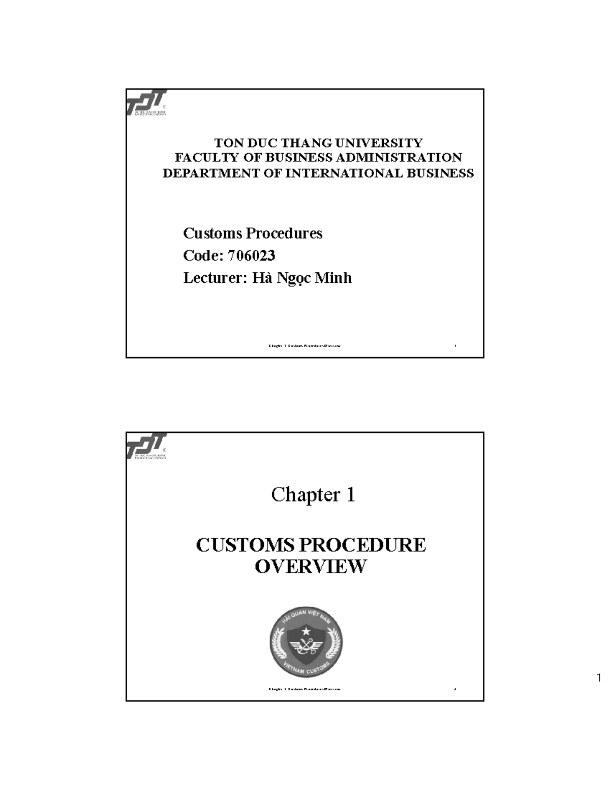 Chapter 1 revised - ................ - 1 TON DUC THANG UNIVERSITY ...