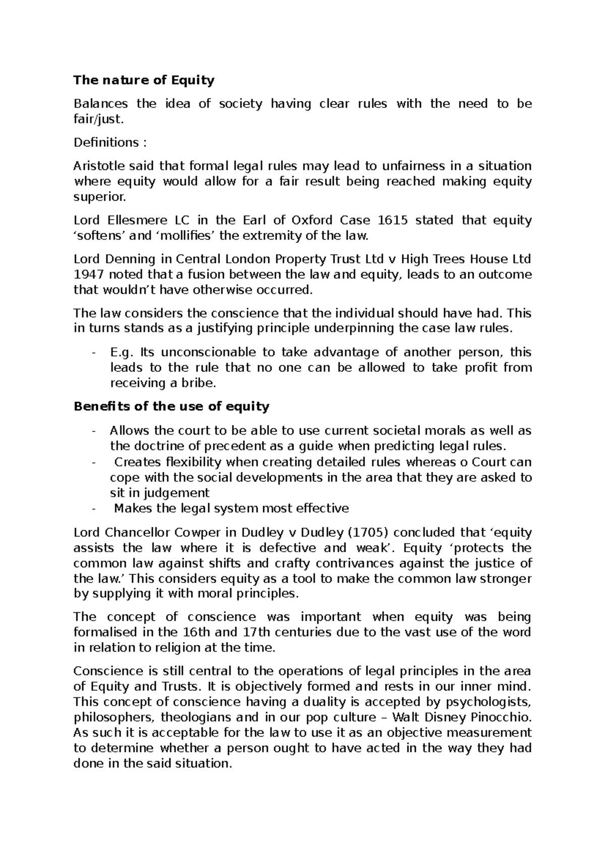 The nature of Equity - The nature of Equity Balances the idea of ...