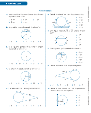 F0 Propiedades de las razones trigonométricas - FICHA NIVEL CERO Fichas - Matemática Secundaria ...
