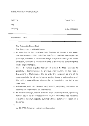 XBAL7319MM - Module manager - BACHELOR OF ARTS IN LAW XBAL WORK ...