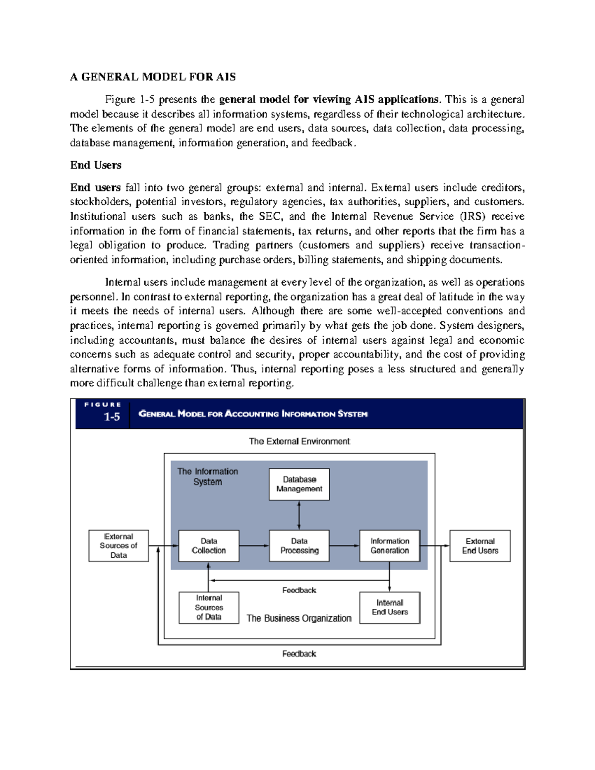 A General Model FOR AIS - Accounting Information Systems SEVENTH ...