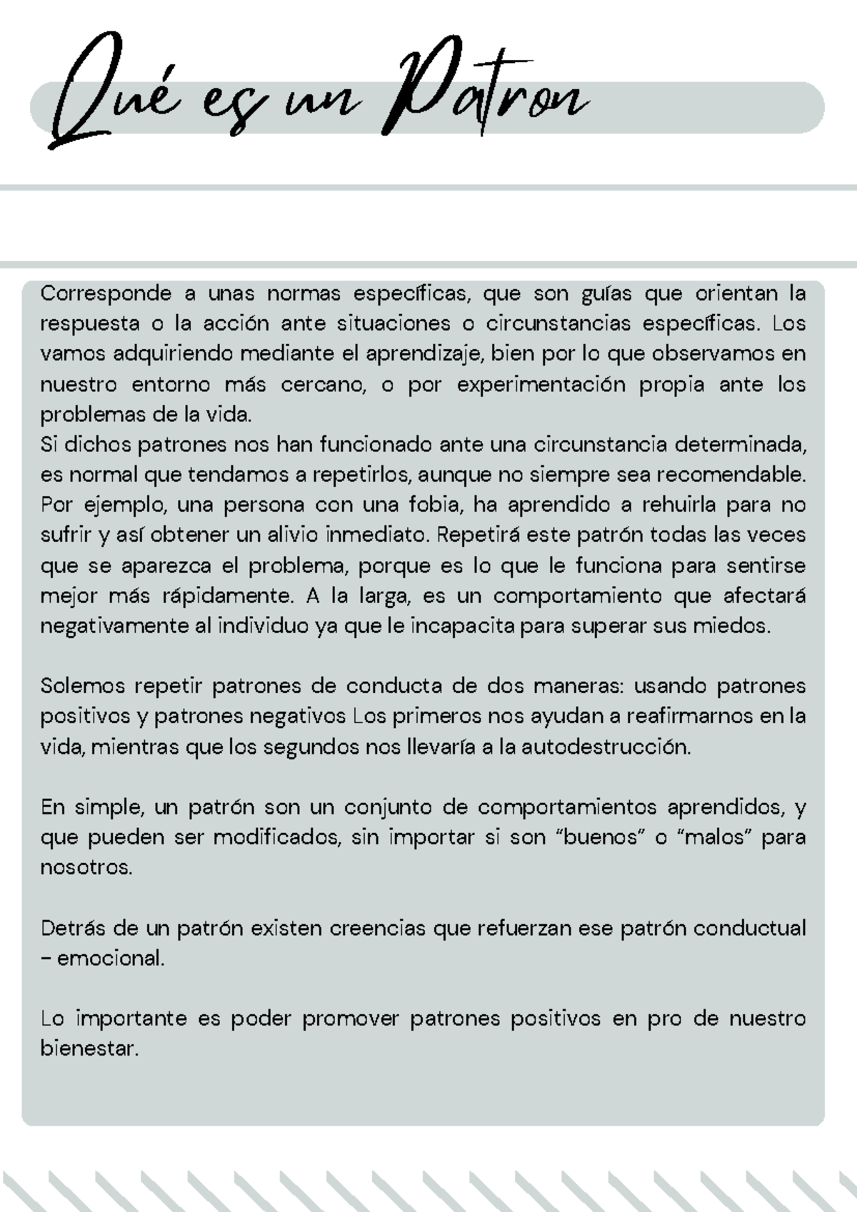 QUE ES UN Patron - Corresponde a unas normas específicas, que son guías ...