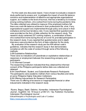 [Solved] Select 1 of the social experiments that you read about this ...