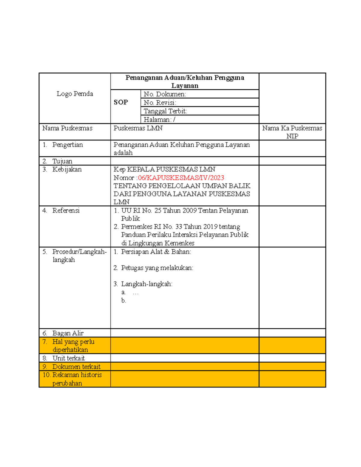 1.1.2.d.4. SOP Penanganan Aduan Keluhan Pengguna Layanan SS - Logo ...