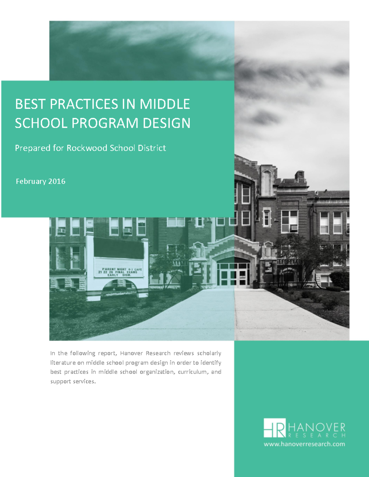 Best Practices in Middle School Program Design - Rockwood School ...