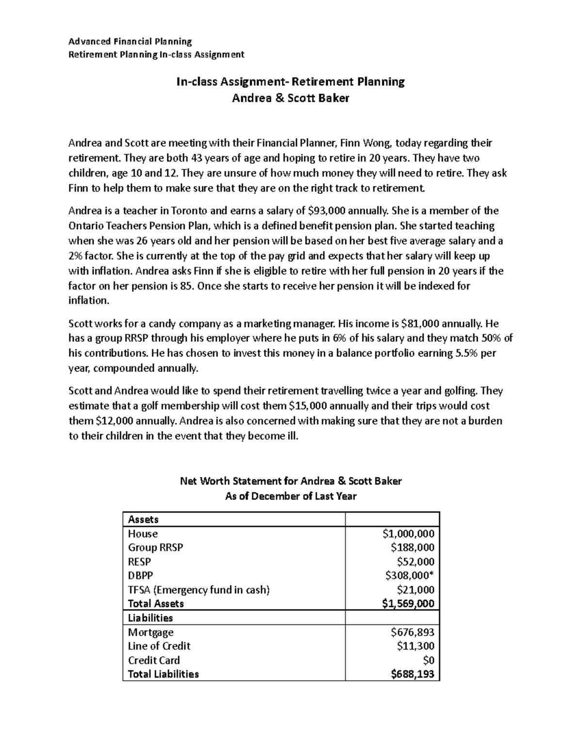 Retirement Planning ICA F23 (Students) - Advanced Financial Planning ...