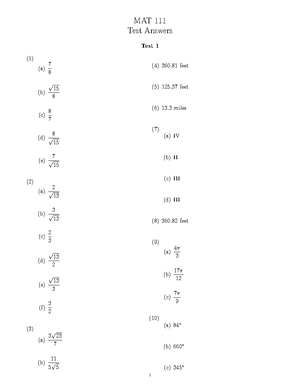 MAT111 4 4 Examples - MAT 111 Examples §4 Trigonometric Functions of ...