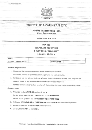 ACCA AAA S21 Notes - aaa - ACCA Advanced Audit and Assurance (AAA) (INT ...