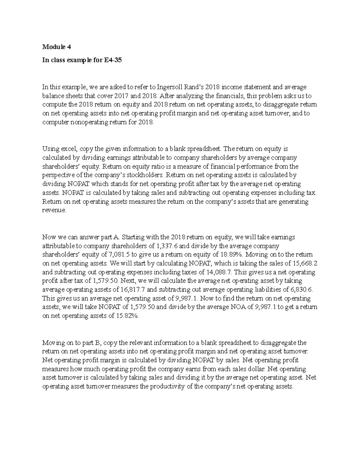 E4-35 - ACCOUNTING TOPIC 5315 - Module 4 In class example for E4- In ...