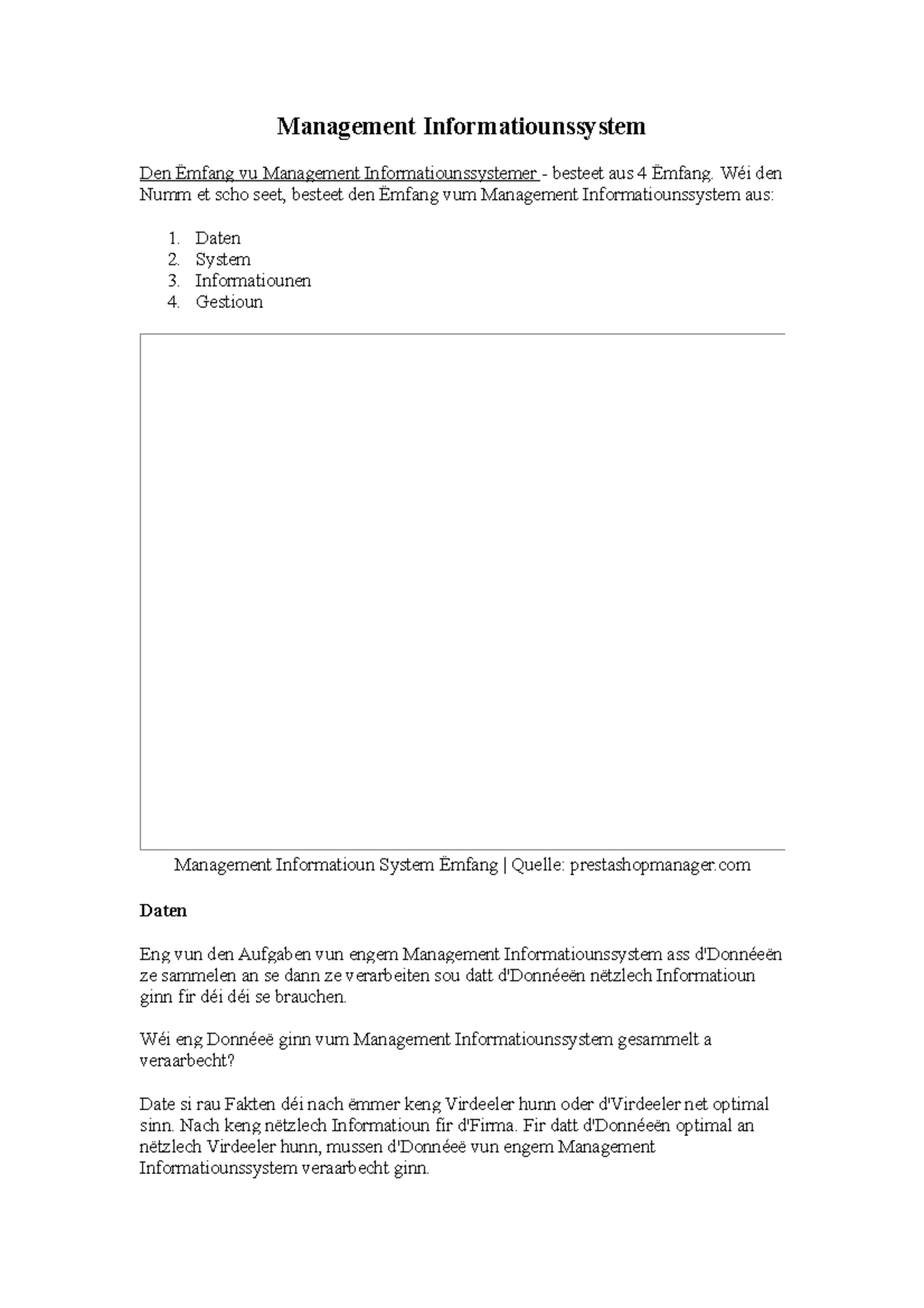 Management Information System (27) - Management Informatiounssystem Den Ëmfang vu Management ...