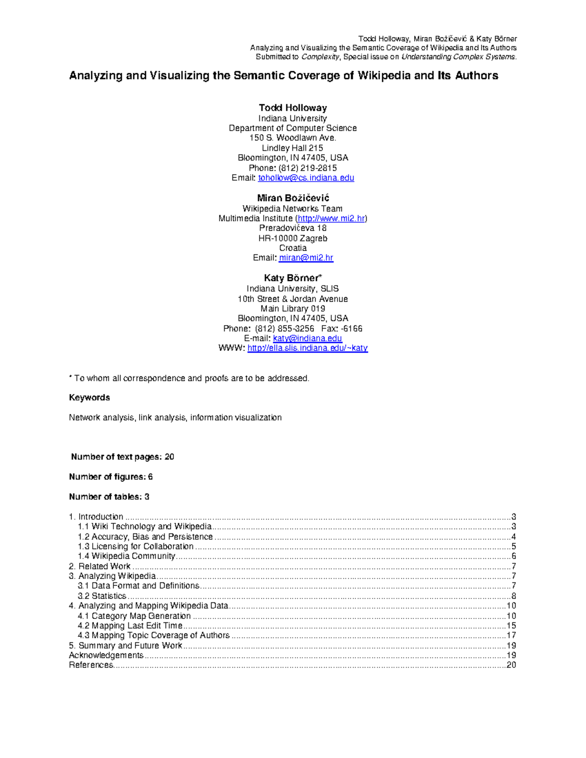 Analyzing And Visualizing The Semantic C Analyzing And Visualizing