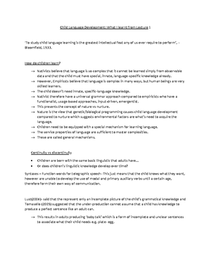 Resource Task 2 planning - Faye Gibbons Child development 15/5/08 ...