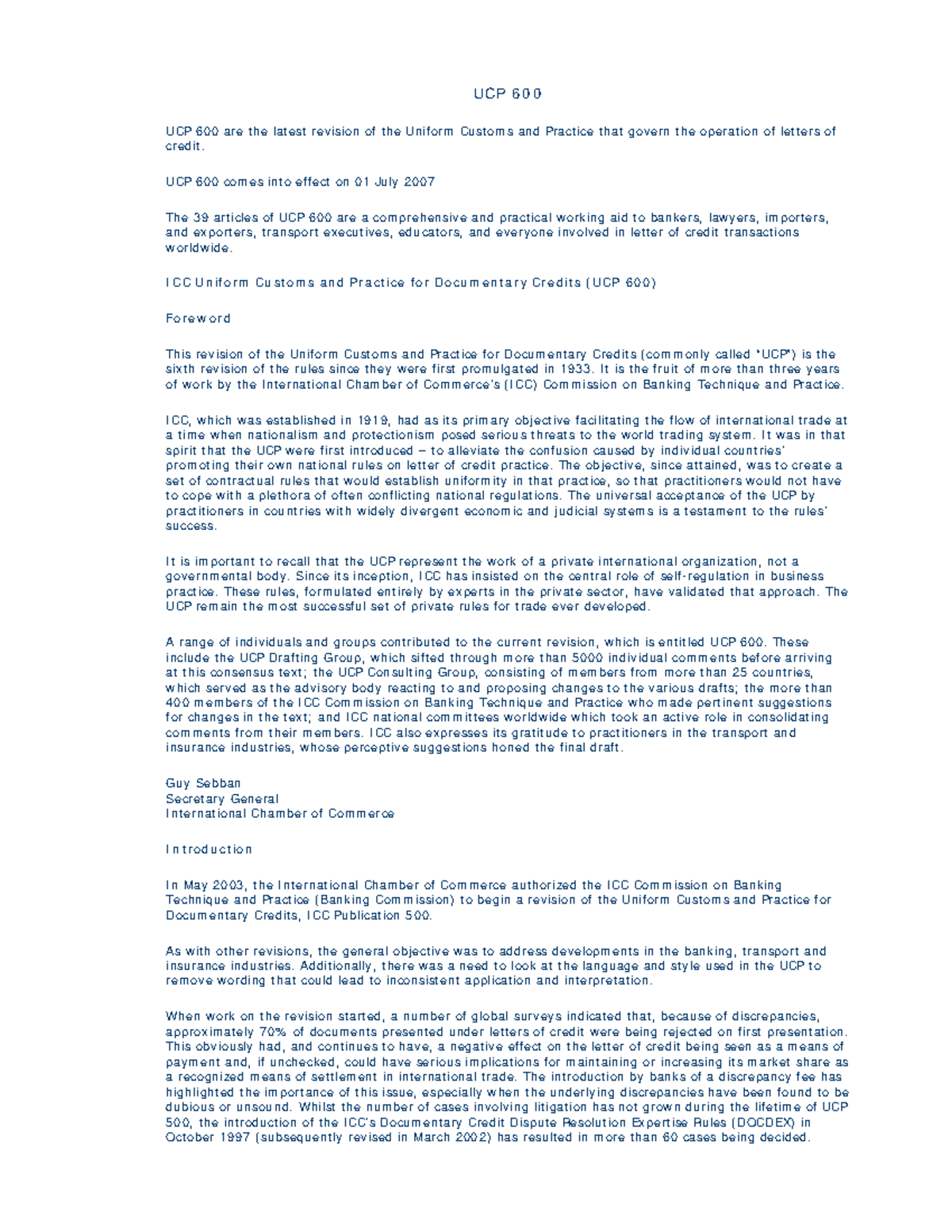 UCP 600 Text - ngân hàng bán lẻ - UCP 600 UCP 600 are the latest ...