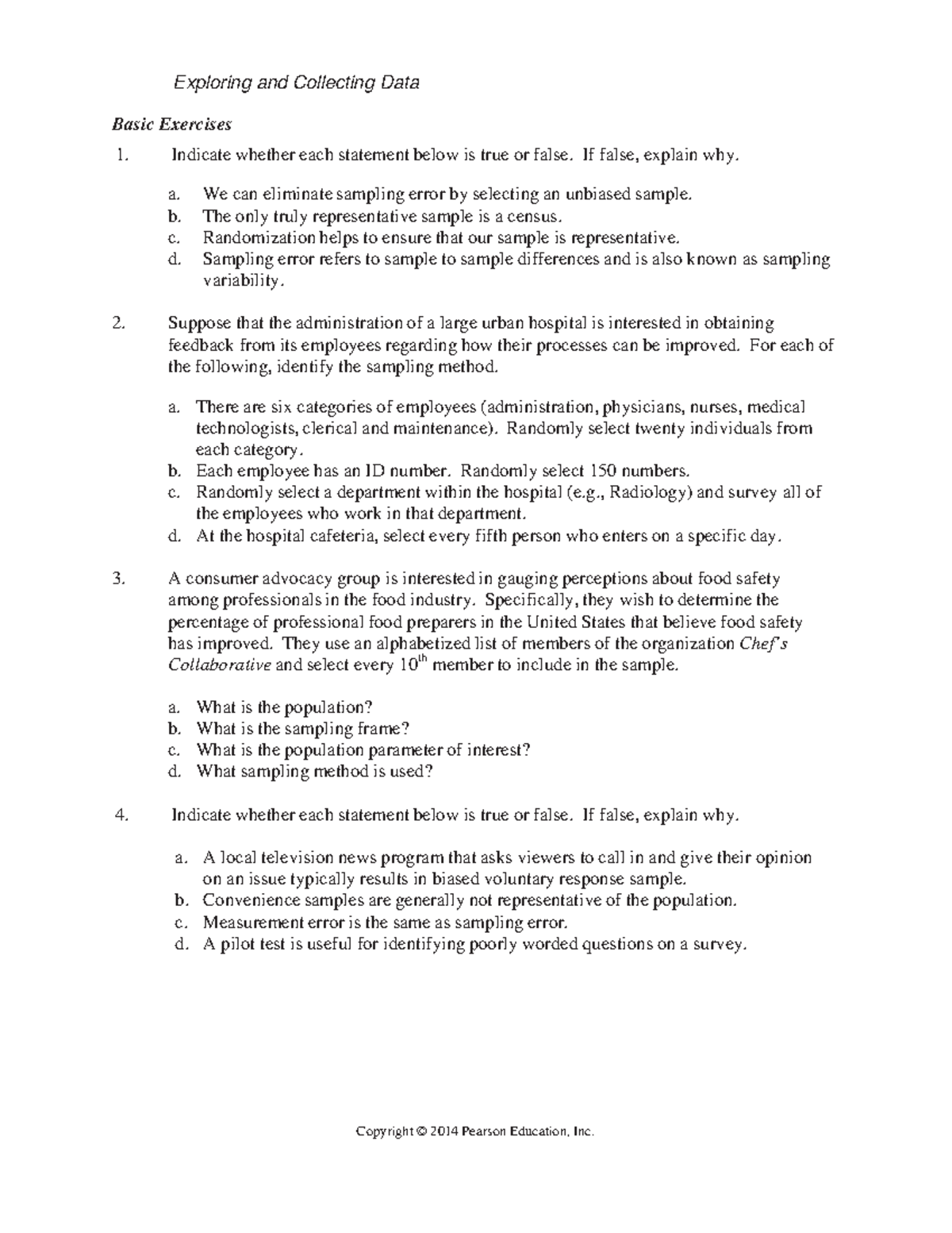 Exercises chapter 08 - Lecture notes chap 8 - Copyright © 2014 Pearson ...