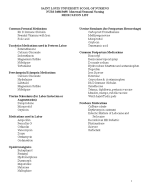 Postpartum Bubble-EE - SAINT LOUIS UNIVERSITY SCHOOL OF NURSING NURS ...