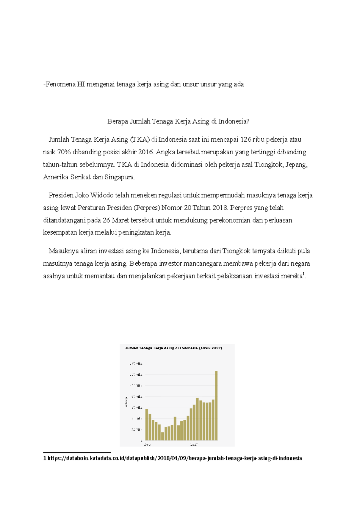 Workforce flowchart -Fenomena HI mengenai tenaga kerja asing dan unsur ...