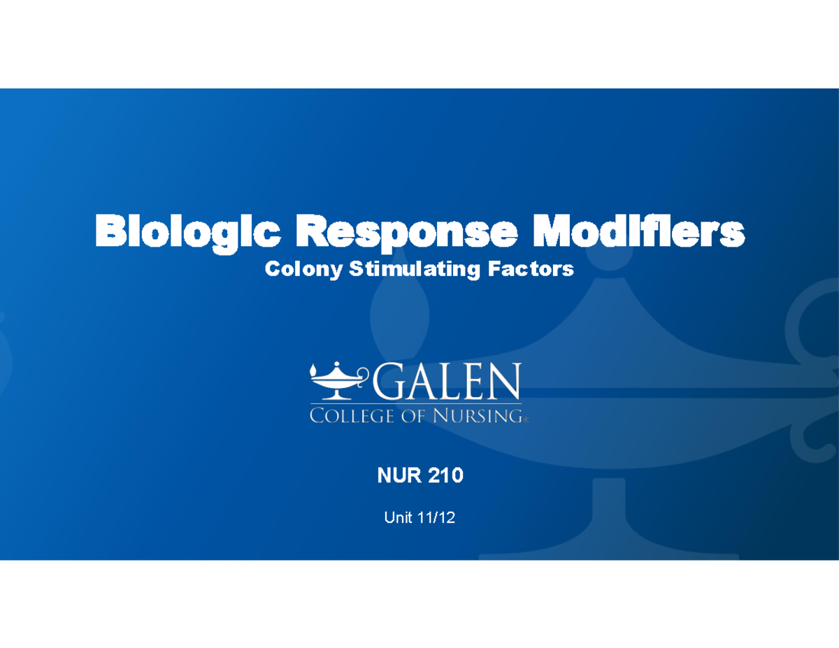 BMR - Meds, side effects,precautions - Biologic Response Modifiers ...