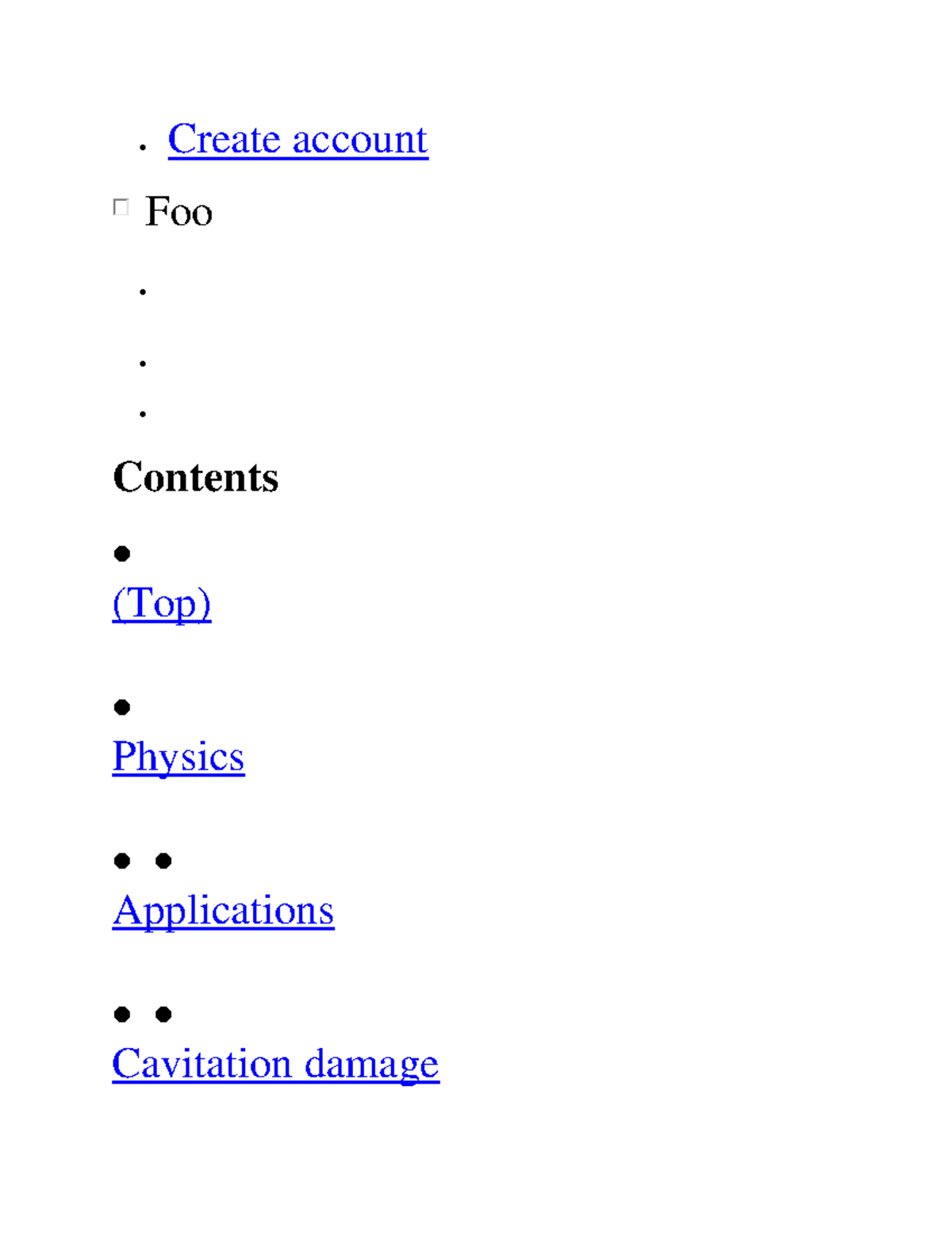 Cavatation - Create account Foo Contents (Top) • Physics ...