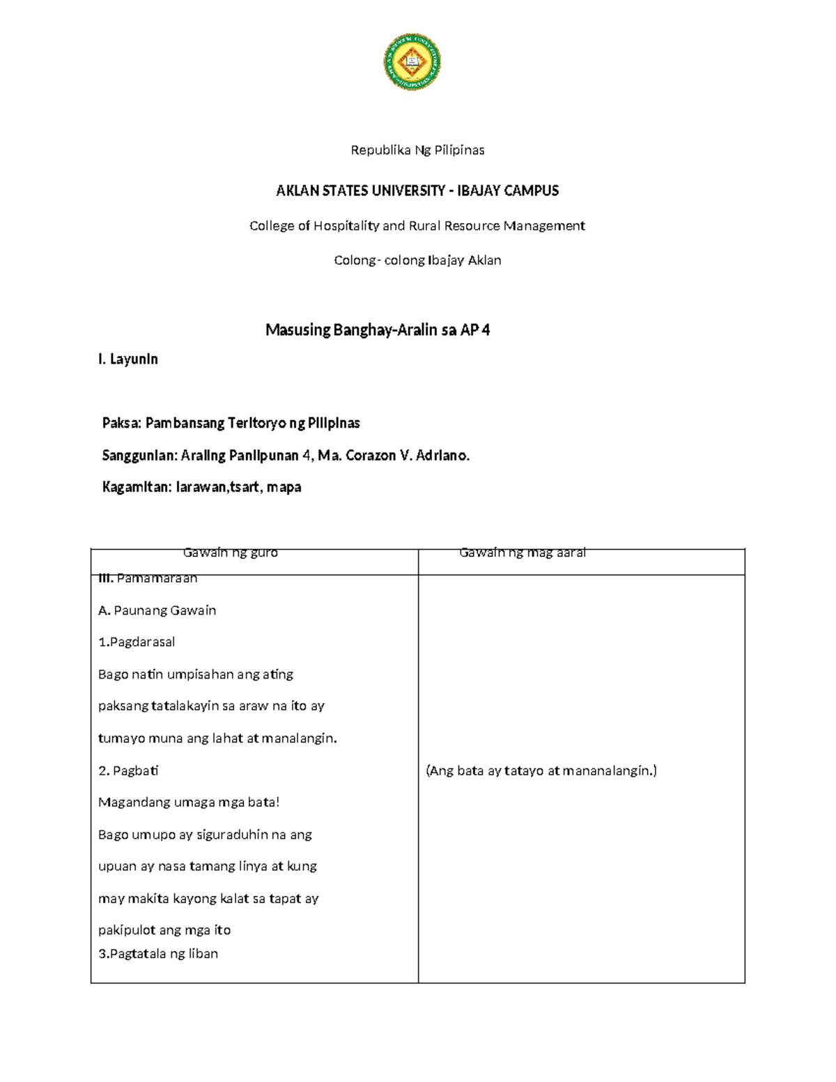 Vhey final nato 24 - Hyvvv - Republika Ng Pilipinas AKLAN STATES ...
