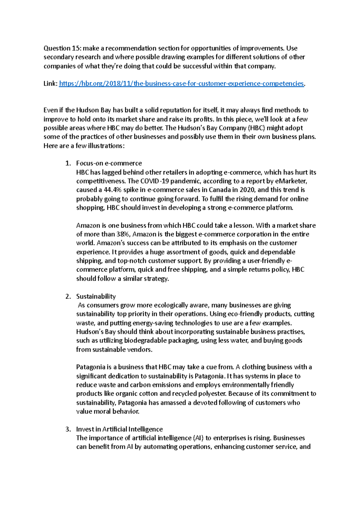 Question 5,6,15 - no additional notes - Question 15: make a ...