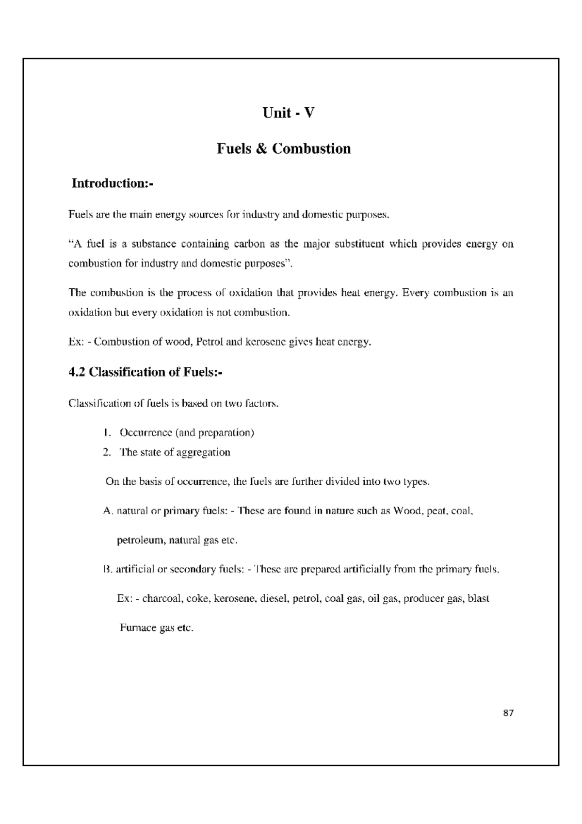 Fuels AND Combustion - chemistry - Studocu
