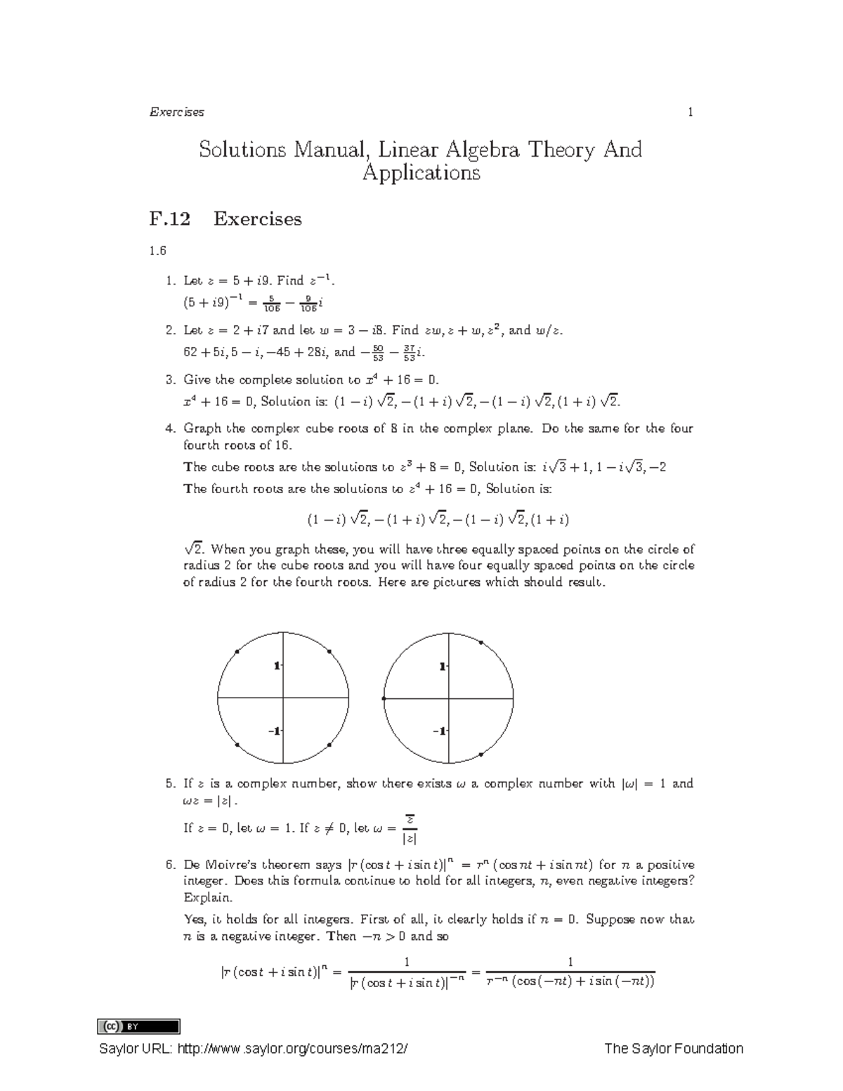 Solutions Manual, Linear Algebra Theory And Applications ( PDFDrive ) - Solutions Manual, Linear ...