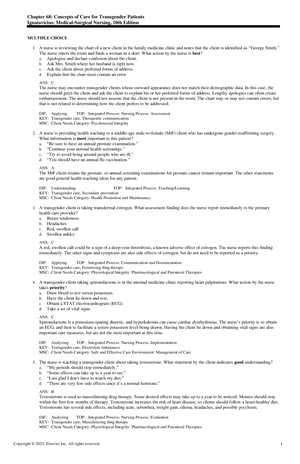 Chapter 051 - notes - Ignatavicius: Medical-Surgical Nursing, 10th ...