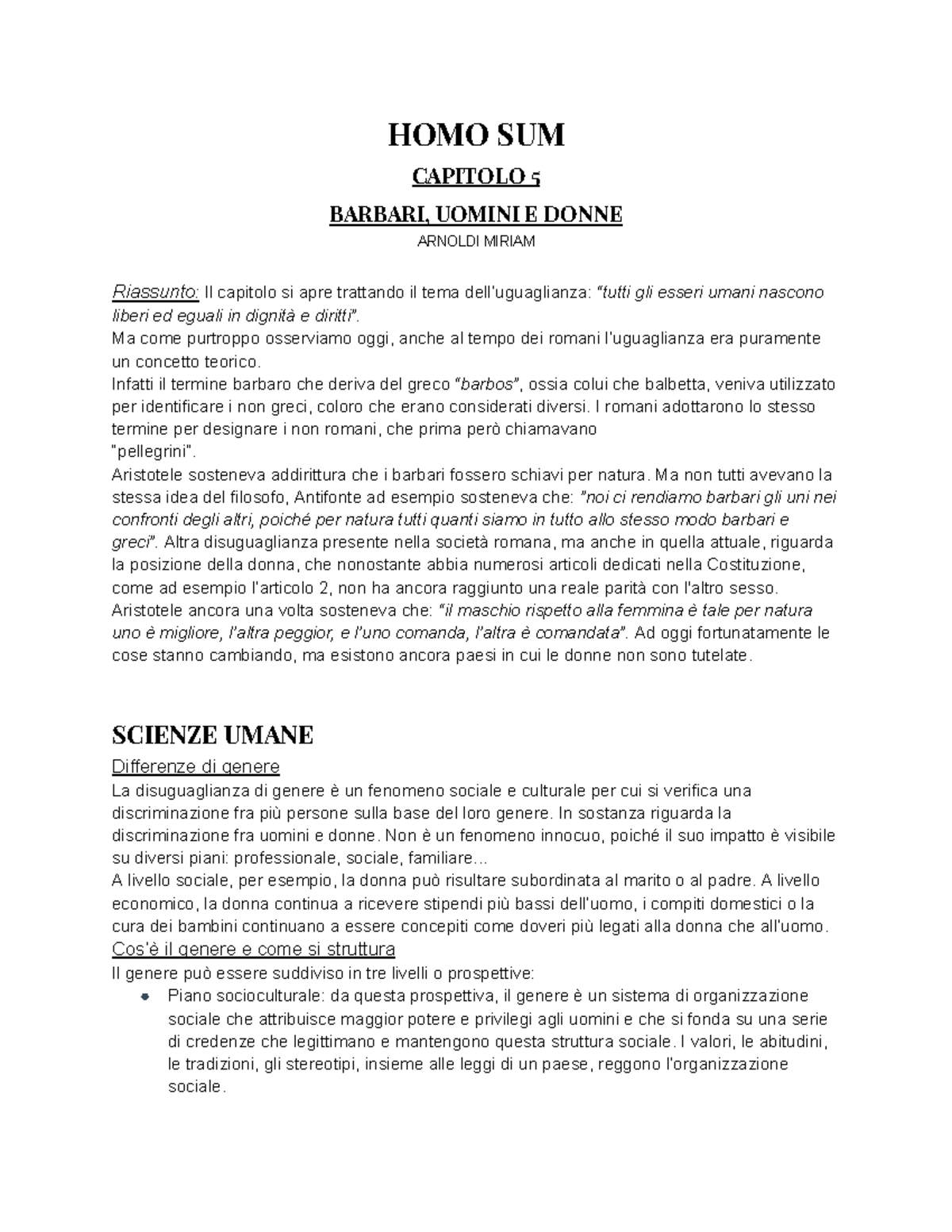 Homo sum -latino - HOMO SUM CAPITOLO 5 BARBARI, UOMINI E DONNE ARNOLDI ...