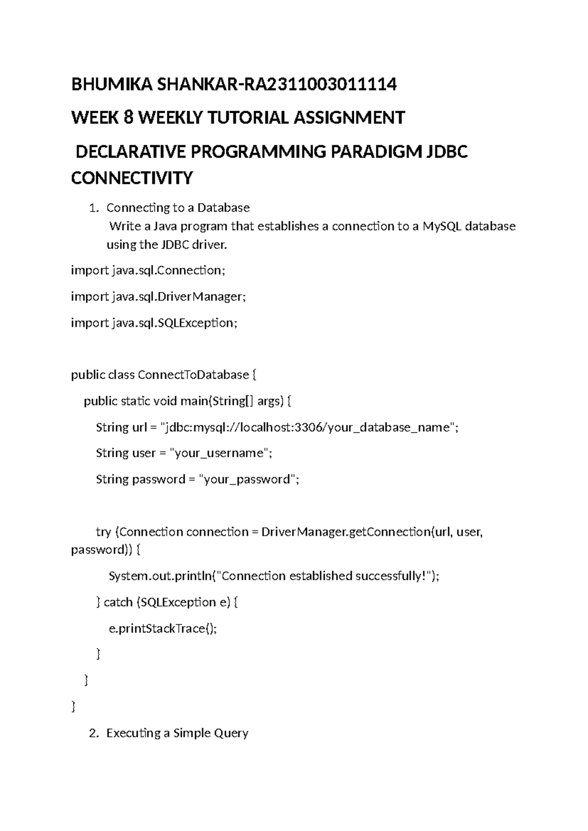 Week 8 - LLLL - BHUMIKA SHANKAR-RA WEEK 8 WEEKLY TUTORIAL ASSIGNMENT ...