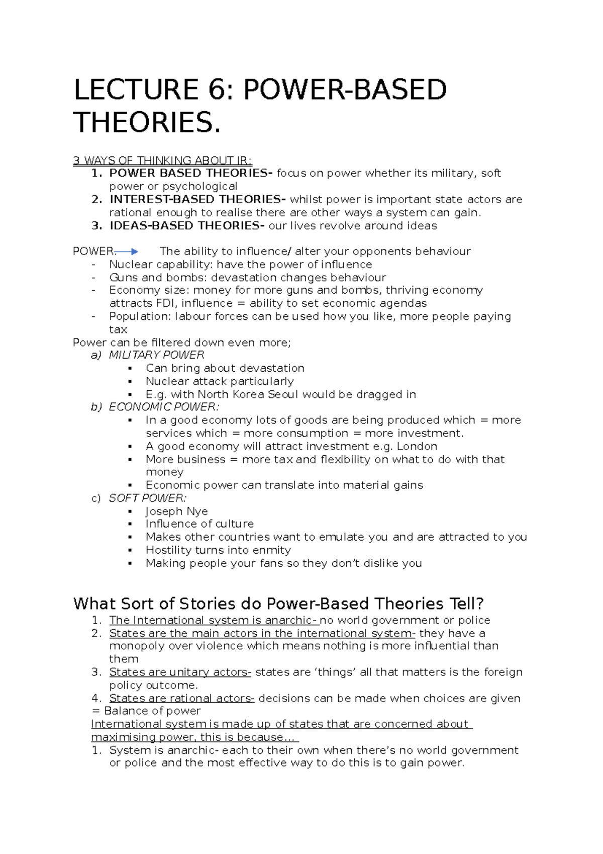 Lecture 6 - POWER-BASED THEORIES. - LECTURE 6: POWER-BASED THEORIES. 3 ...