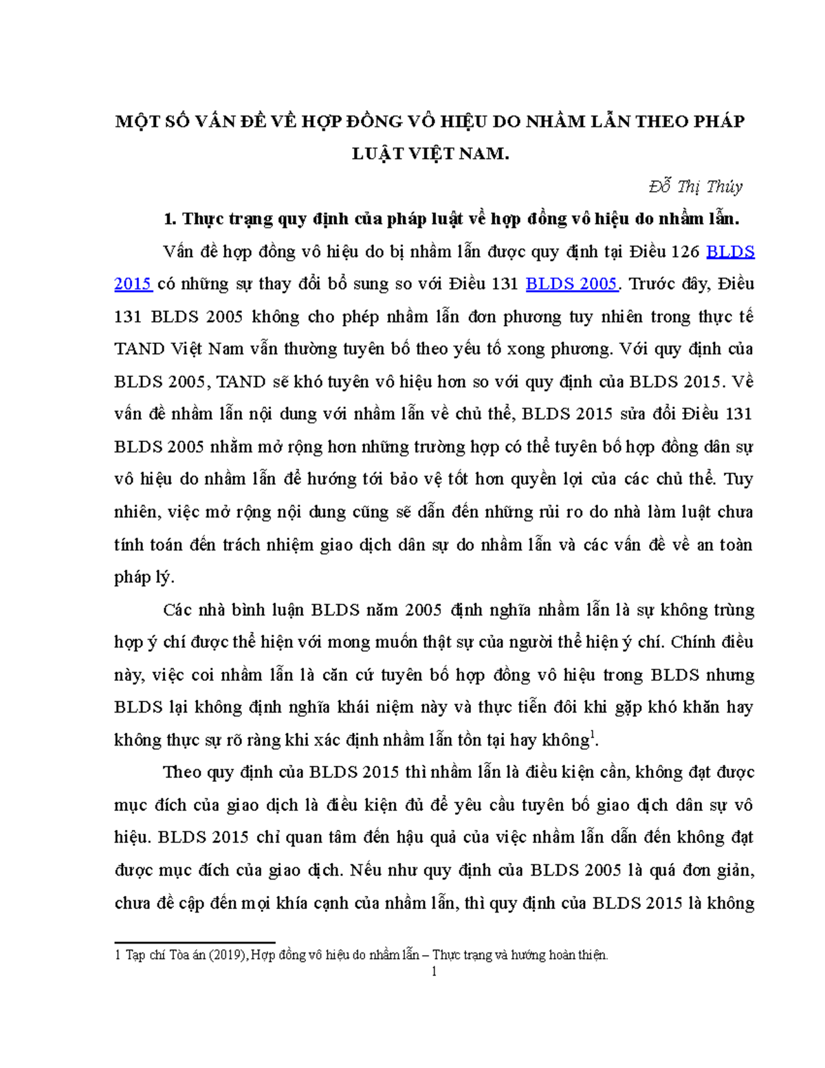 Mot so van de ve hop dong vo hieu theo phap luat Viet Nam - MỘT SỐ VẤN ...