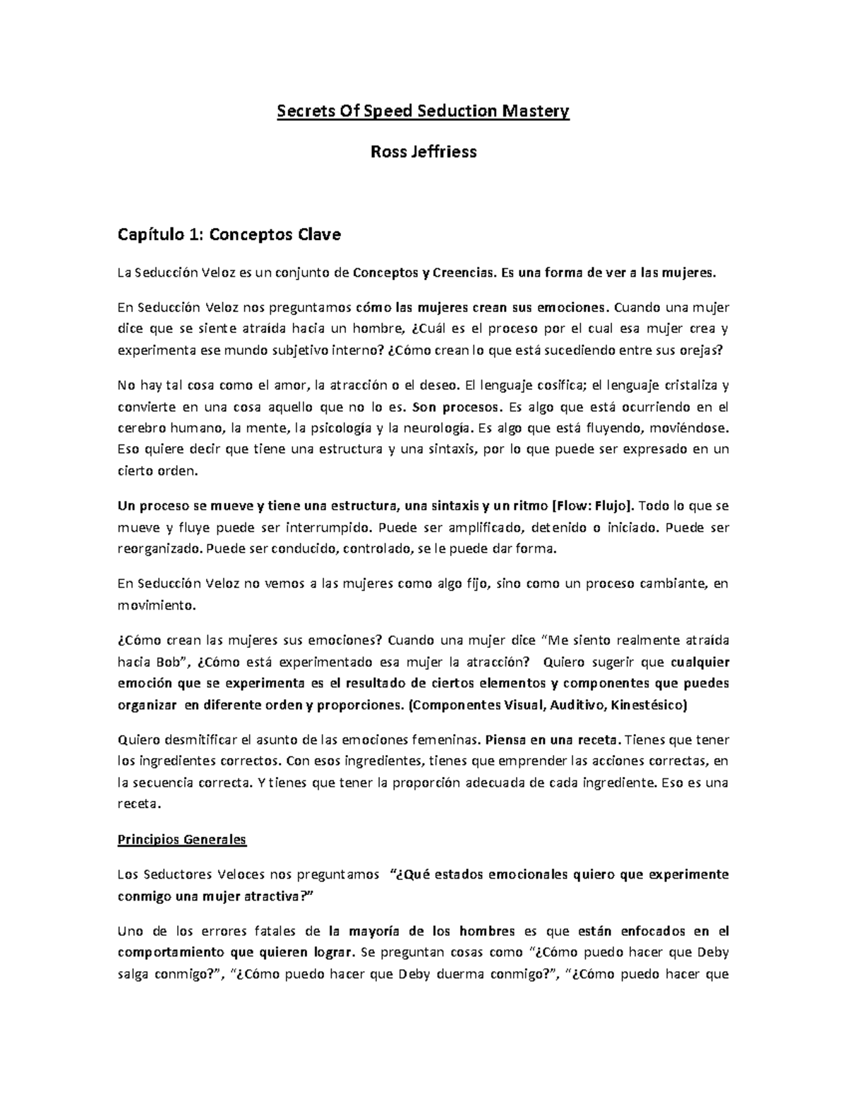 Resumen Ross Jeffries (2009 ) - Patrones de Seducción Veloz - Secrets ...